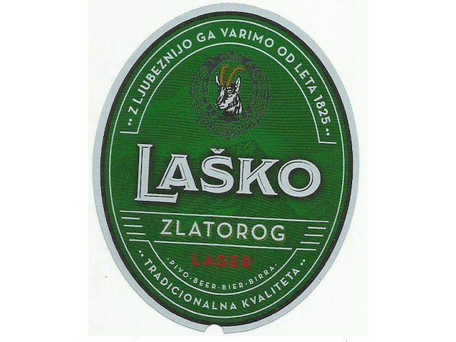 ZLATOROG LASKO pivo etiketa 0.50