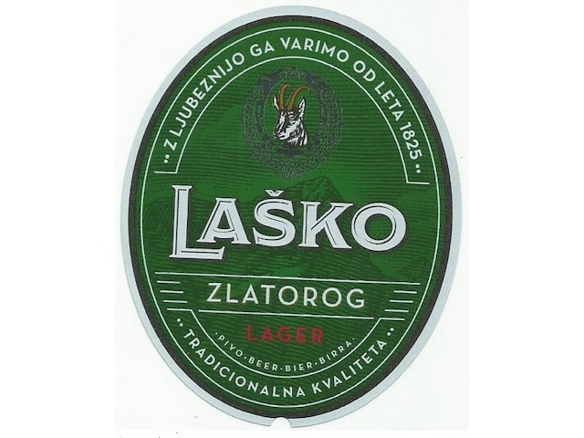 ZLATOROG LASKO pivo etiketa 0.33