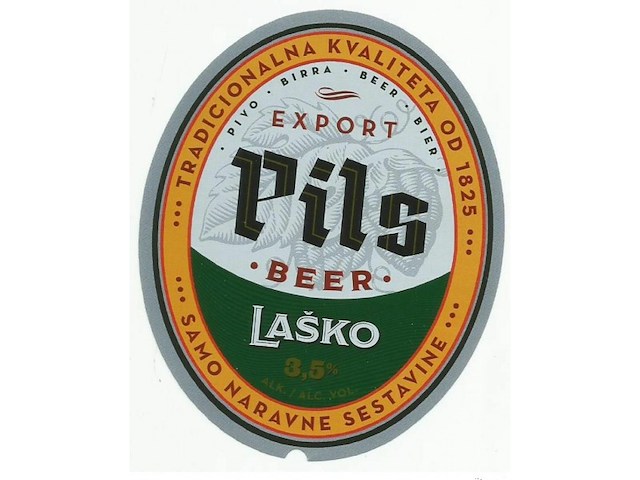 PILS LASKO pivo  pivska etiketa