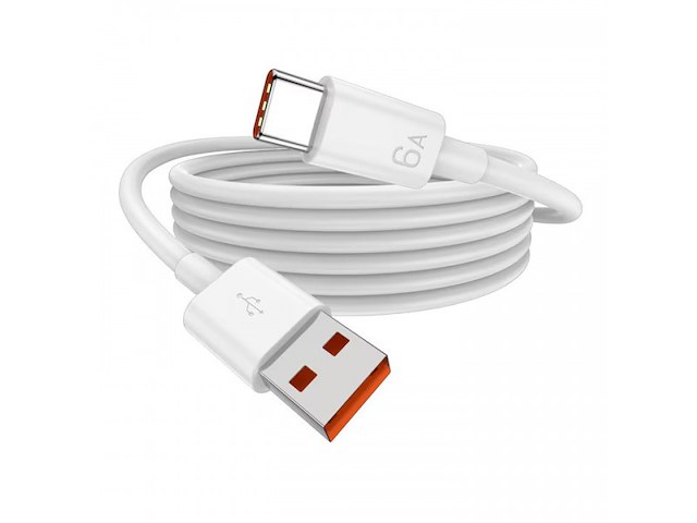 Kabl 3.0 USB A - USB 3.1 tip C M/M 1.5m 66W 6A beli