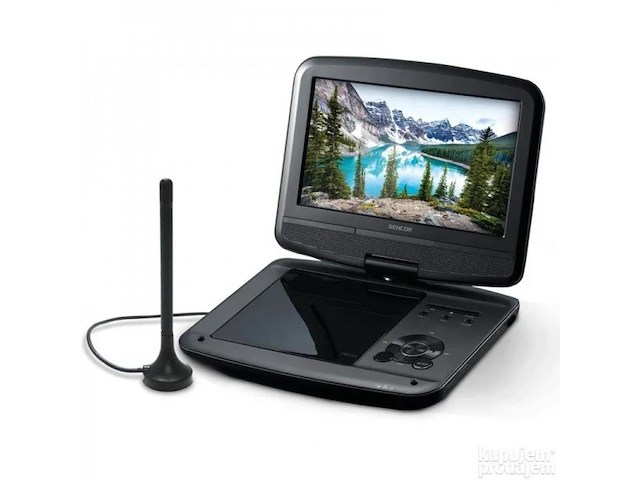 Sencor portabl DVD/DiVX/USB/MP3/SD/TV DVB-T2 NOVO!
