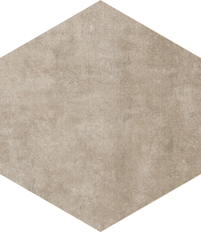 ALPHA taupe hexagon 25.8×29
