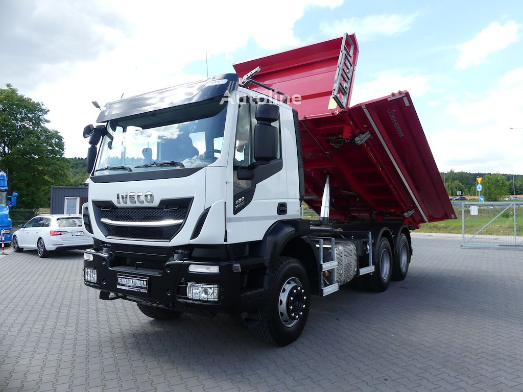 IVECO TRAKKER / X-WAY 420 / 6x4 / KH-KIPPER 3 STR / HYDROBURTA / WYWR kiper