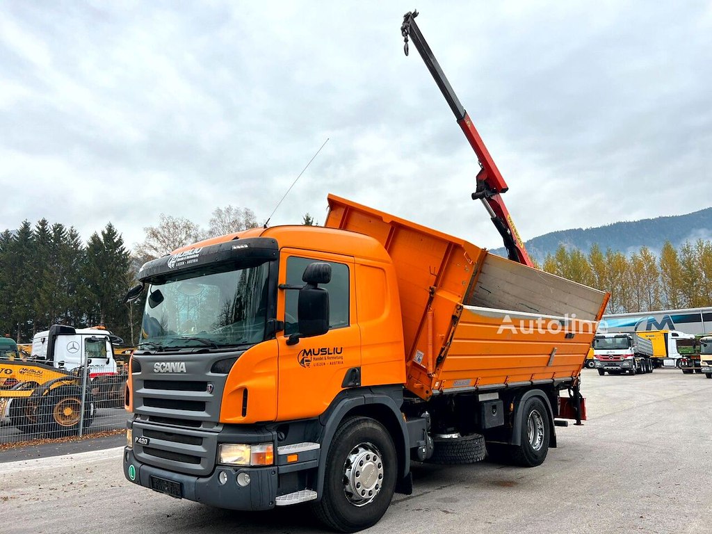 Scania P420 4X2 BB Retarder Dreiseitenkipper Kran kiper