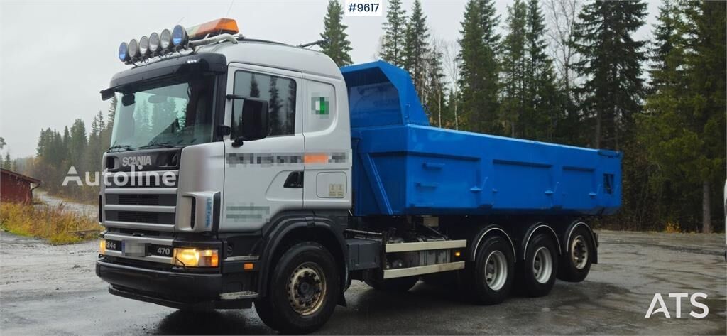 Scania R124 tridem with LAXO quick release kiper