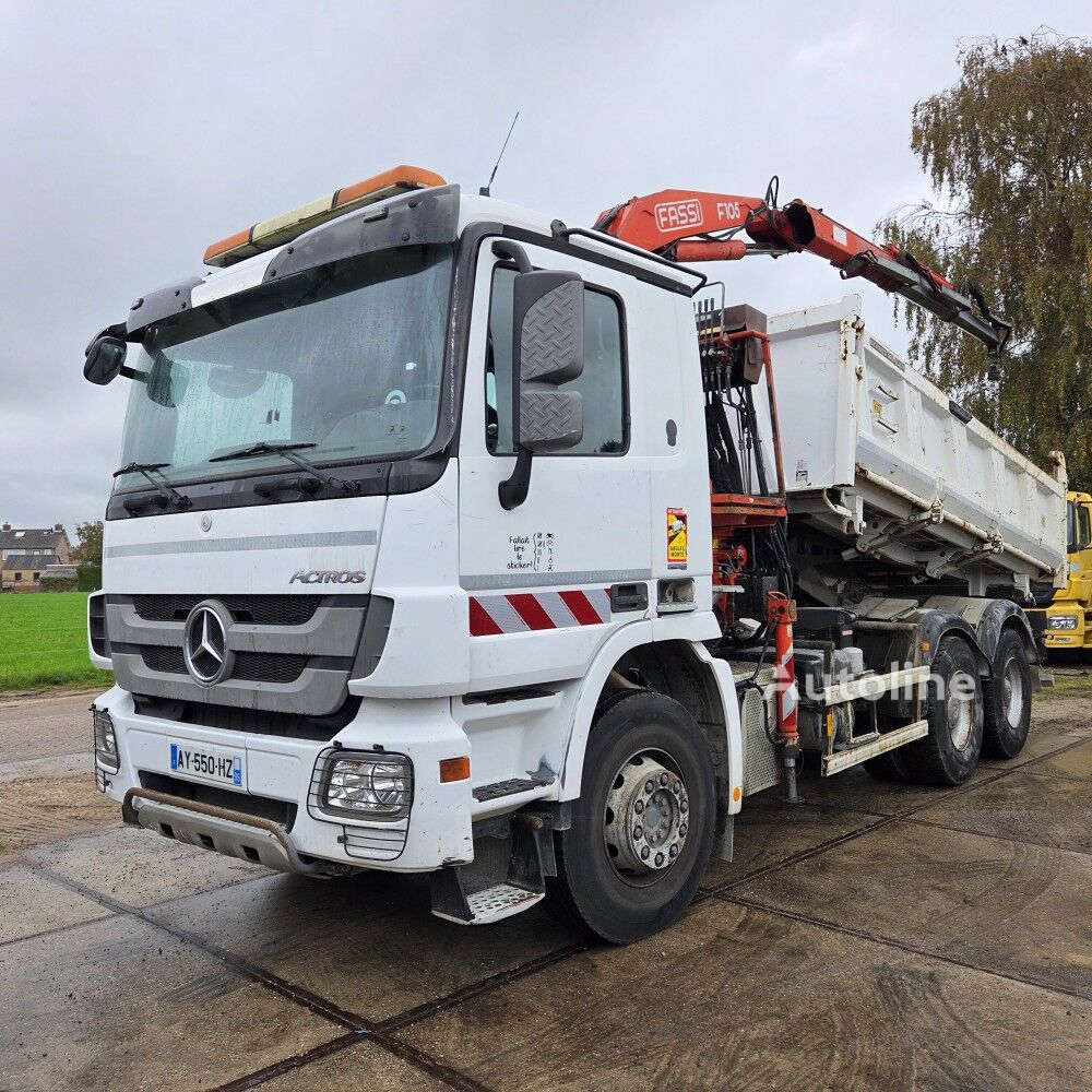 Mercedes-Benz ACTROS 3341 6X4 TIPPER CRANE FASSI F105 kiper