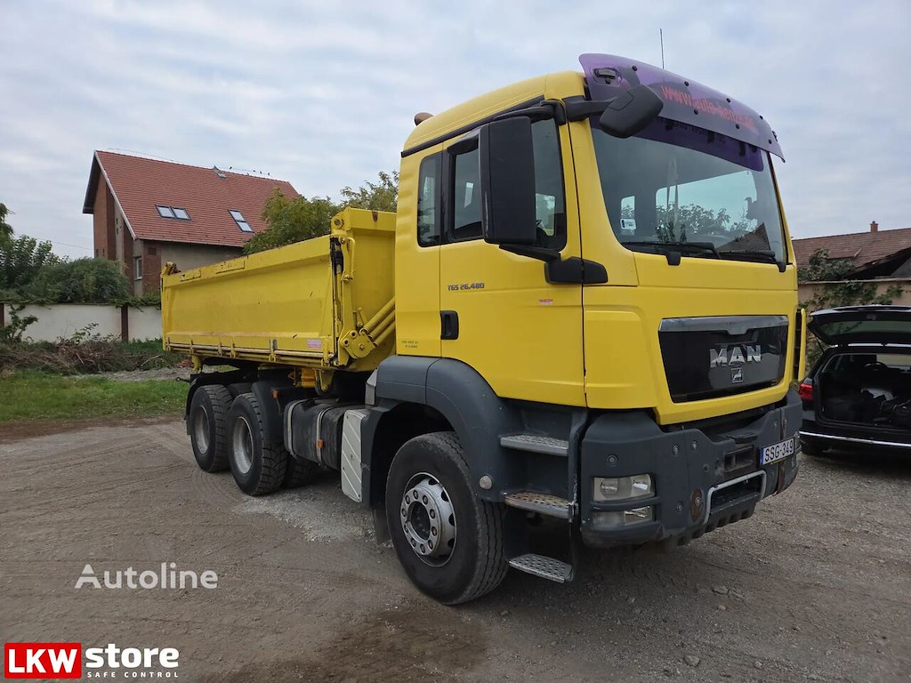 MAN TGS 26.480 - Bordmatic tipper kiper