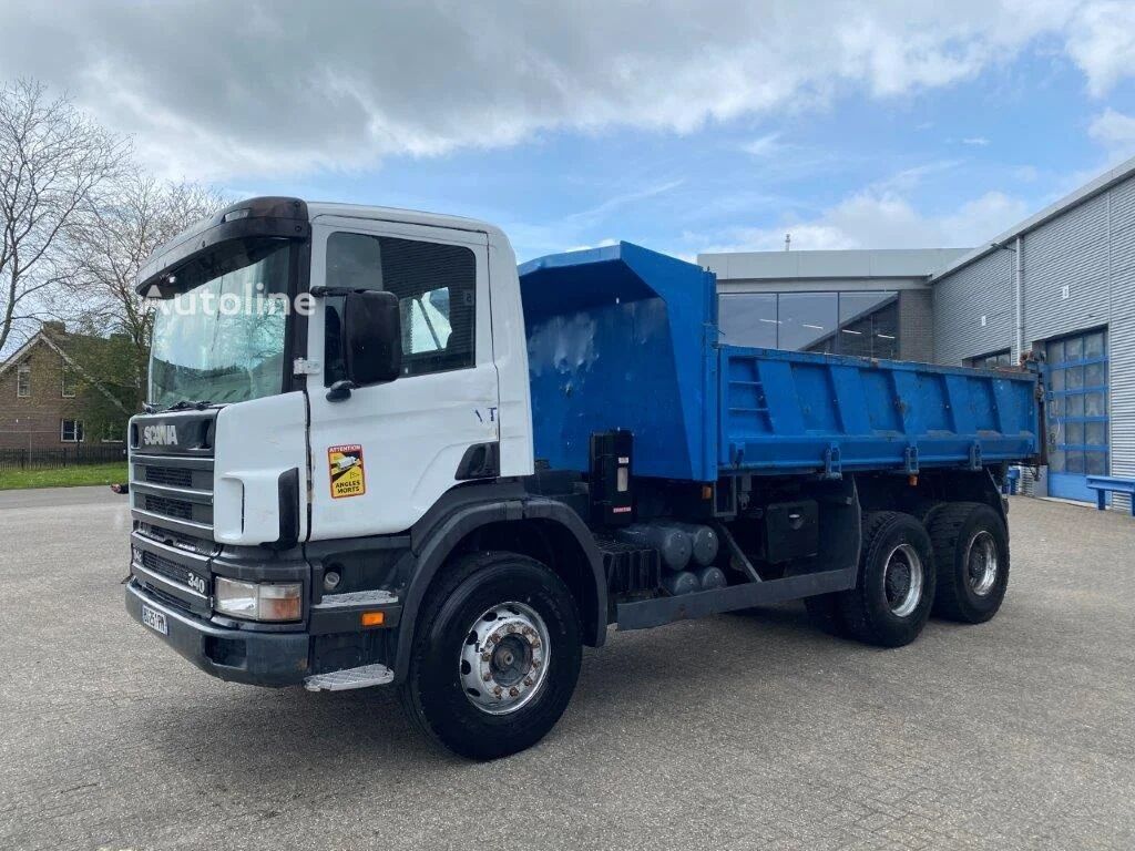 Scania 114-340 / 6X4 / 2 SIDE TIPPER / BIG AXLE / FULL-STEEL / DRUM BRA kiper