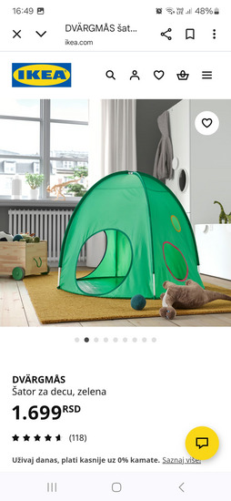 Šator Ikea kao nov