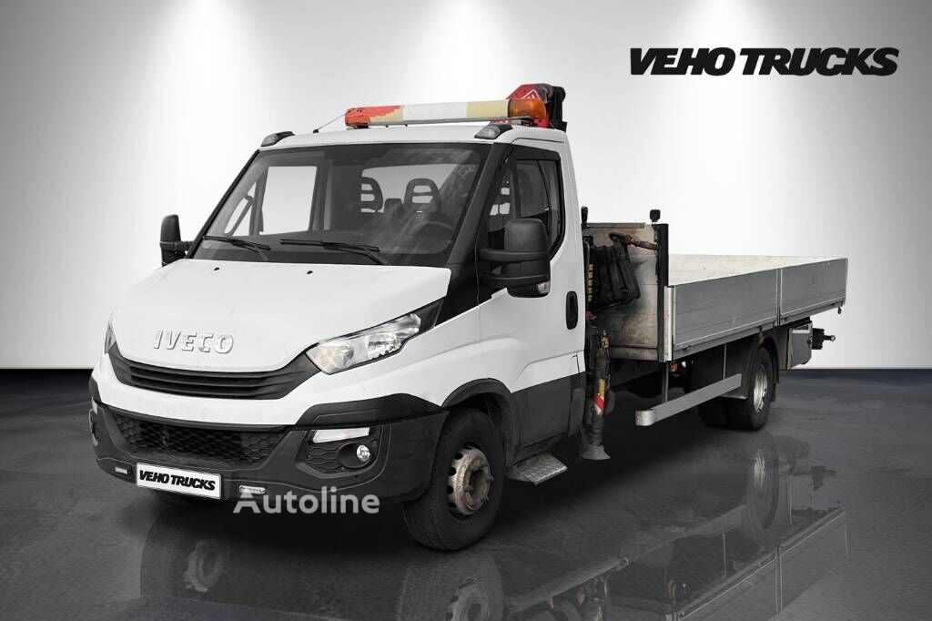 IVECO DAILY Falk med kran Fassi F50 kamion s ravnom platformom