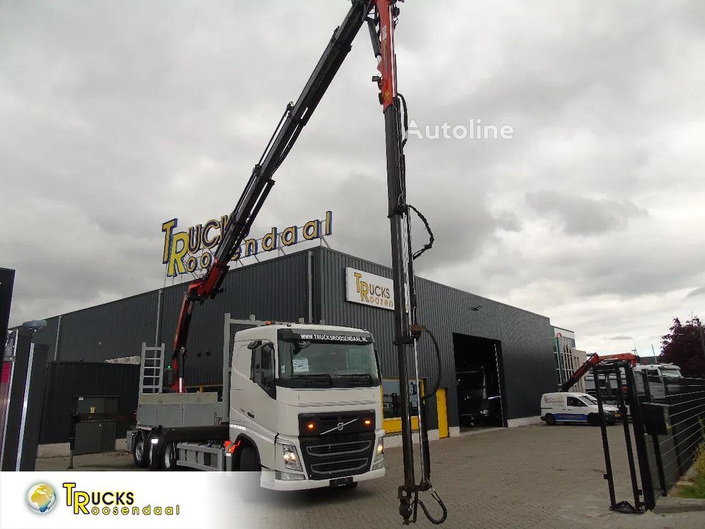 Volvo FH 500 FH 500 8x4 + PALFINGER PK 34002 6x extension +JIP 3x exte kamion s ravnom platformom