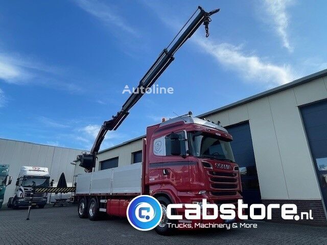 Scania R520 LB6X2*4HNB Euro 6 - Built in 2013 - Highline - Opticruise kamion s ravnom platformom