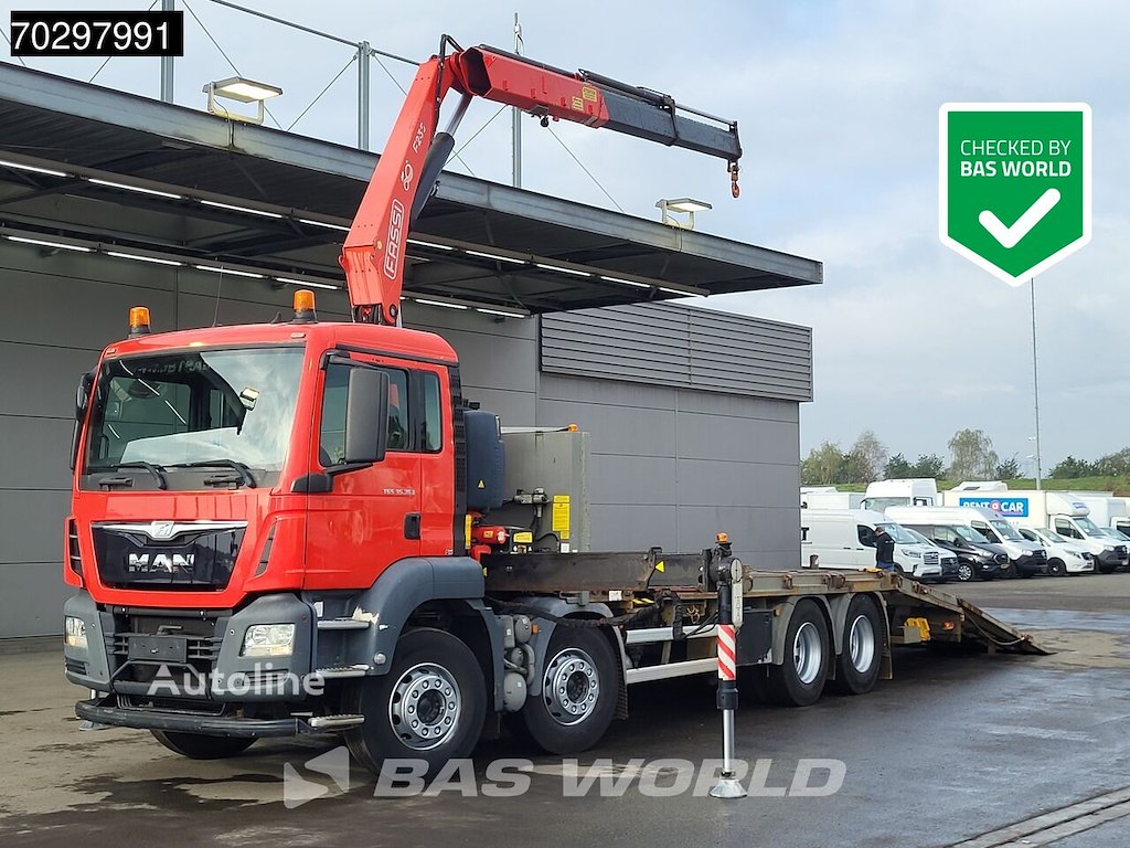 MAN TGS 35.360 TGS 8X2 Fassi F235A.0.22 Crane Kran Winch Hydraulic r kamion s ravnom platformom