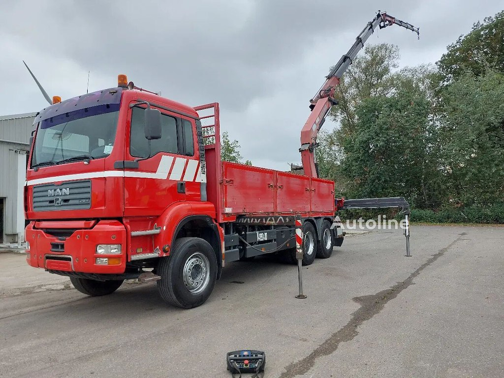 MAN TGA 33.410 BB-Automat-HMF3000 (year 2010) + JIB (8xhydr.-26meter kamion s ravnom platformom