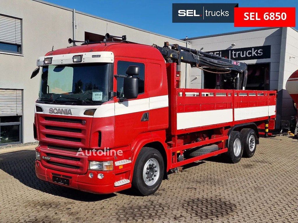 Scania R380 LB6X2*4MNA Retarder / HIAB 166K kamion s ravnom platformom