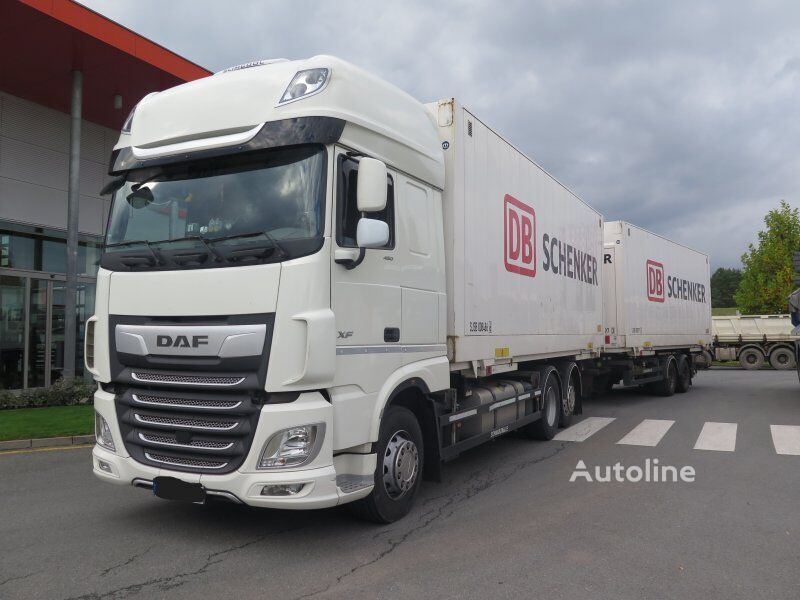 DAF XF 480 kamion furgon + prikolica furgon