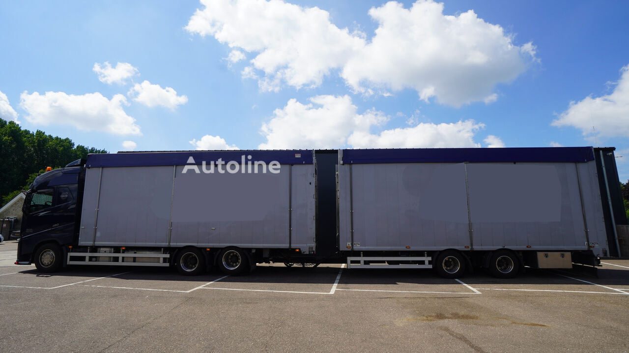 Volvo FH 460 6X2 COMBI WALKING FLOOR COMBI WITH STOKOTA TRAILER kamion furgon + prikolica furgon