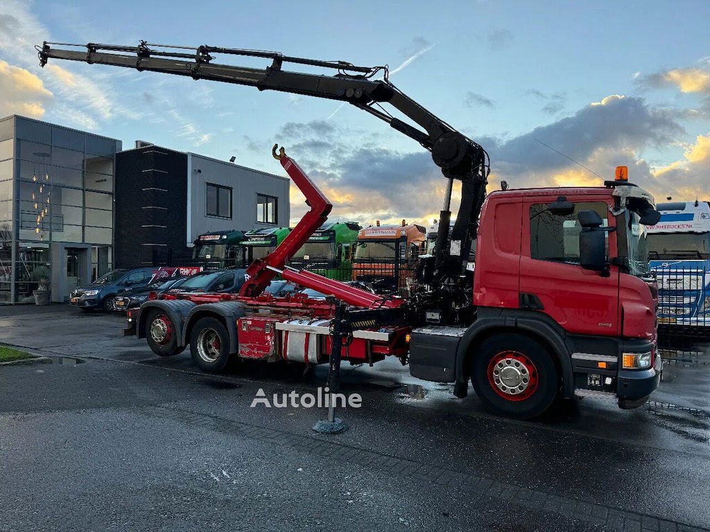Scania P320 6X2 - EURO 6 + HIAB XS 144 HIPRO + REMOTE + HIAB HOOK + RET kamion rol kiper