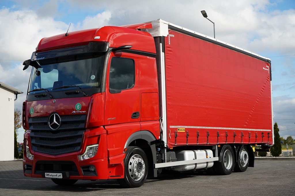 Mercedes-Benz ACTROS 2545 / SOLÓWKA  / 6x2 / OŚ PODNOSZONA / BIG SPACE / WIELT kamion sa klizna zavesa cerada