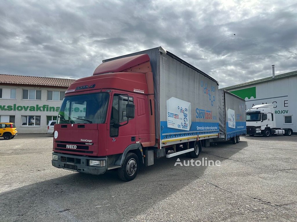 IVECO EUROCARGO TECTOR 75E17 vin564 kamion sa klizna zavesa cerada + prikolica sa kliznom ceradom