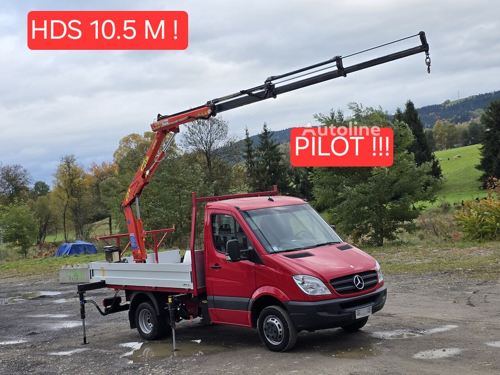 Mercedes-Benz Sprinter 418 CDI Skrzynia +HDS 10.5 M ! + Pilot ! 87000 Km ! K kamion s ravnom platformom < 3.5t