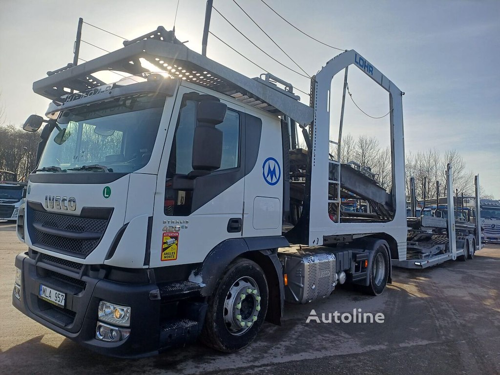 IVECO Lohr 2007 autotransporter + prikolica autotransportera
