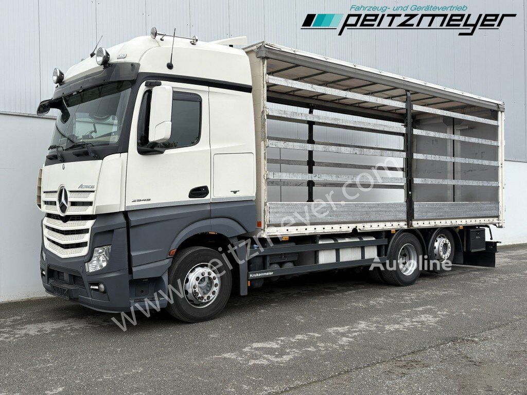 Mercedes-Benz Actros 2545 LL Pritsche, Klima, Standklima, PPC, EU 6 MP 4 - Ed kamion s ceradom