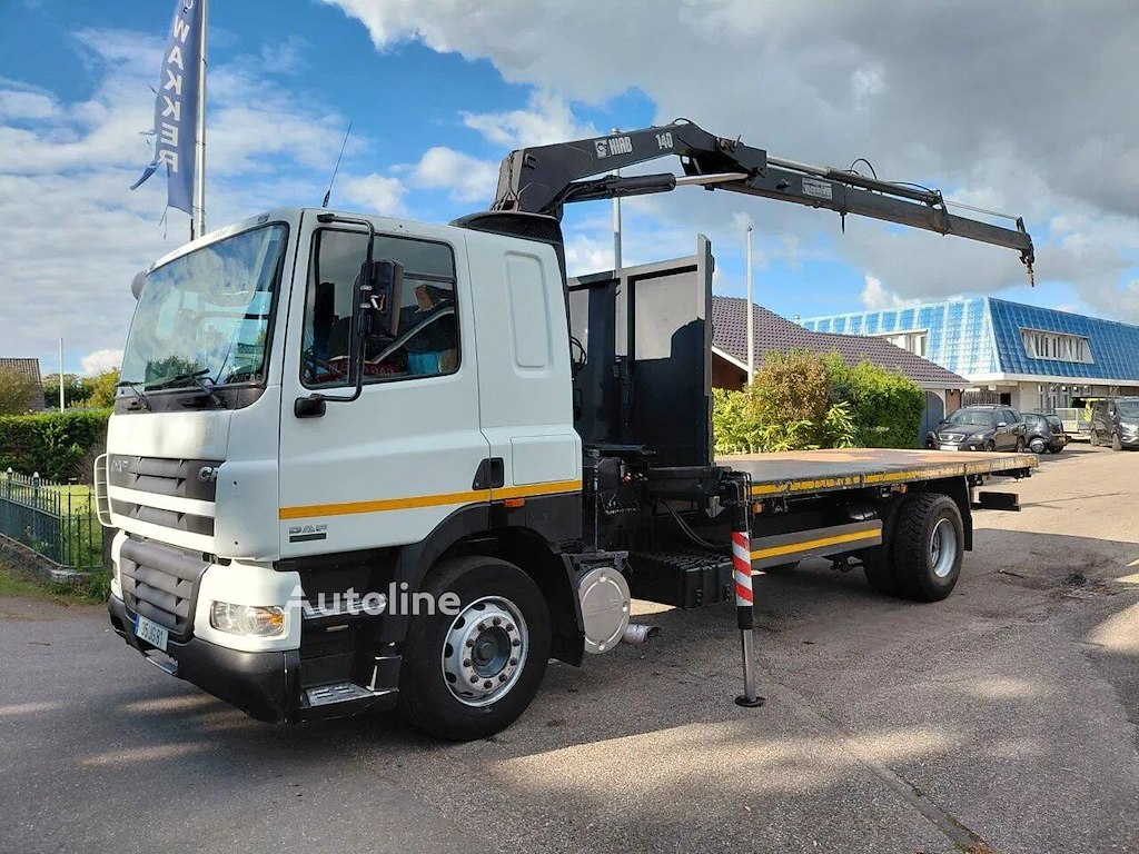 DAF CF 85.430 4x2 Plato Crane kamion platforma