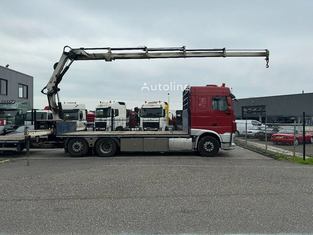 DAF XF 510 6X2 EURO 6 + HIAB 166 HI PRO + REMOTE CONTROL kamion platforma