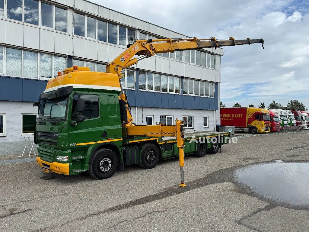 DAF CF 85.410 8X2 HIAB 422EP5 + REMOTE CONTROL kamion platforma
