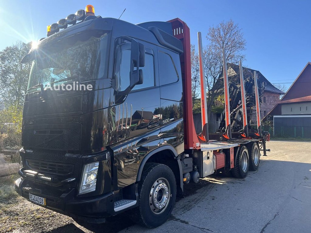 Volvo FH13 500 kamion za prevoz drva + šumarska prikolica