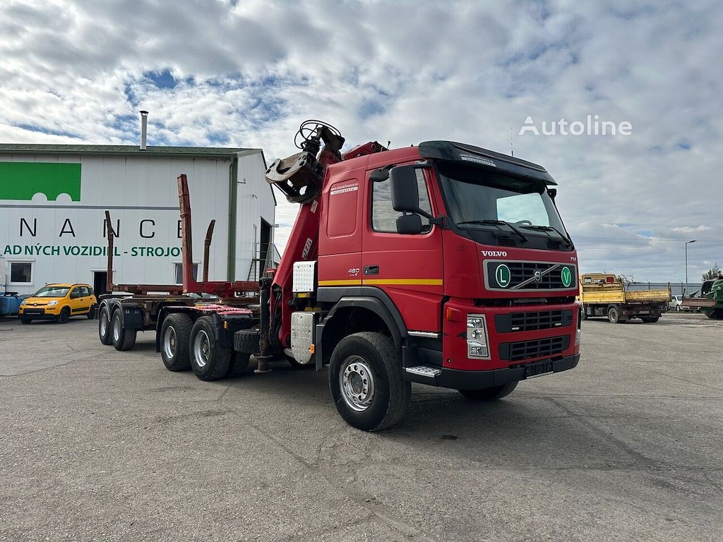 Volvo FM 460 vin 856+046 kamion za prevoz drva + šumarska prikolica