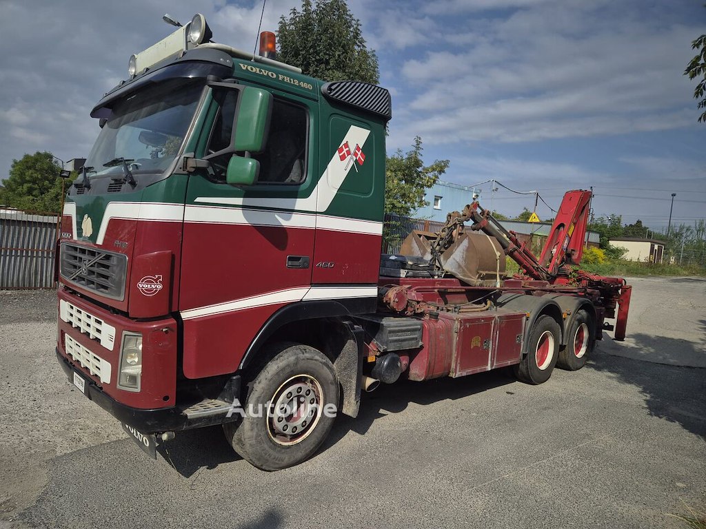 Volvo FH 12 460 6x4 tipper with CRANE HMF, 13l engine, retarder kamion sa kukom za podizanje tereta