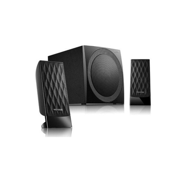 MICROLAB M300U Aktivni drveni zvucnici 2.1 38W RMS(14W,2x12W) SD, USB, FM radio, 3.5mm