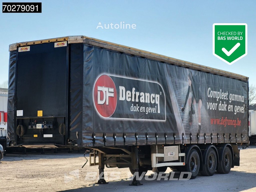 Pacton TPD 339 1xLift+2xLenkachse Kooiaap poluprikolica sa kliznom ceradom