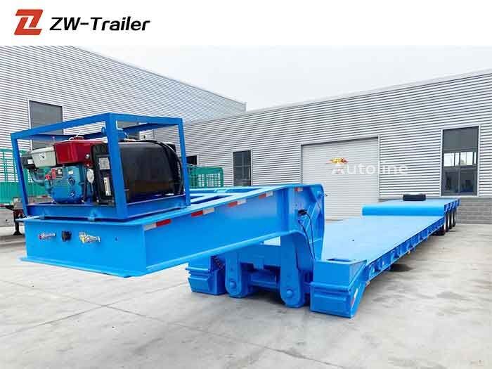 Nova ZW-Trailer 3 Axle 60 Ton Removable Gooseneck RGN Lowboy Trailer for sale poluprikolica sa niskom platformom