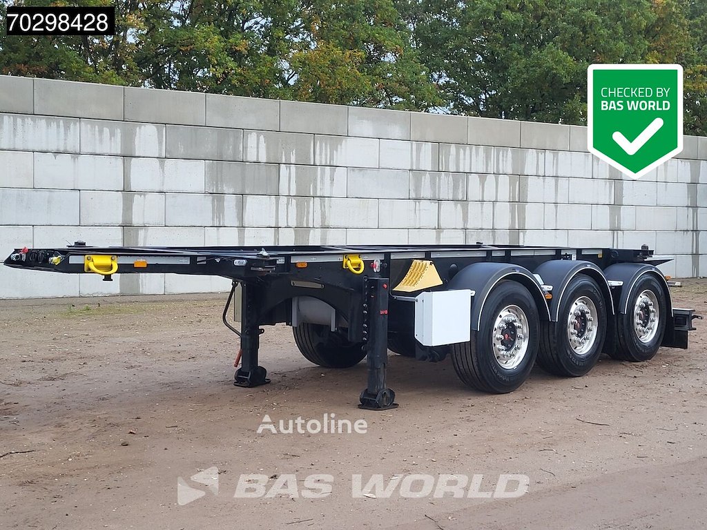 Van Hool FS3444-10 AK u2 3 axles Liftachse ADR 20ft poluprikolica za prevoz kontejnera