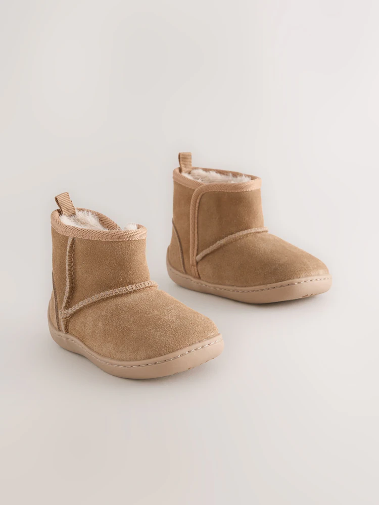 Bež-braon Braun - Prvi Voker Suede Pull On Čizme
