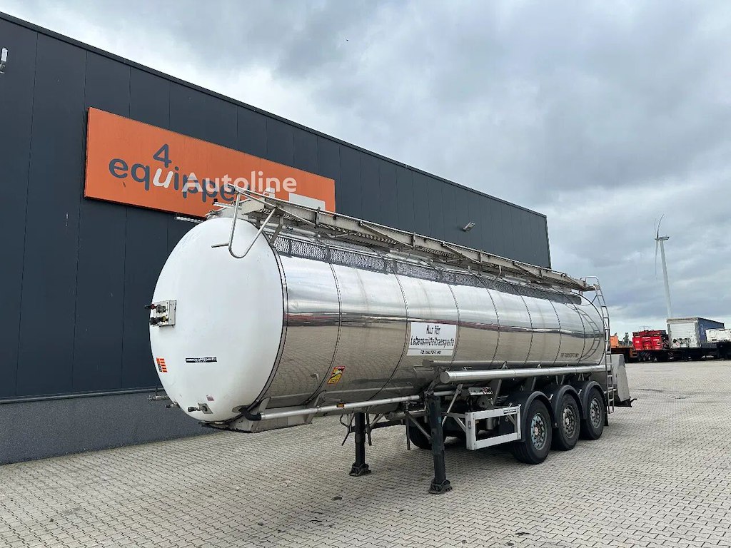 Feldbinder FOOD / LEVENSMIDDELEN / LEBENSMITTEL / 33.500L / 3-COMP / PUMP / cisterna za prevoz hrane