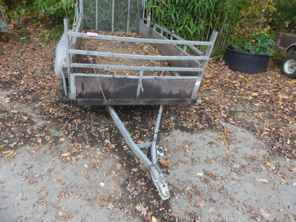 Prodaje se Remorque double essieu (pour pièces) De ridder prikolicu za građevinske strojeve na aukciji