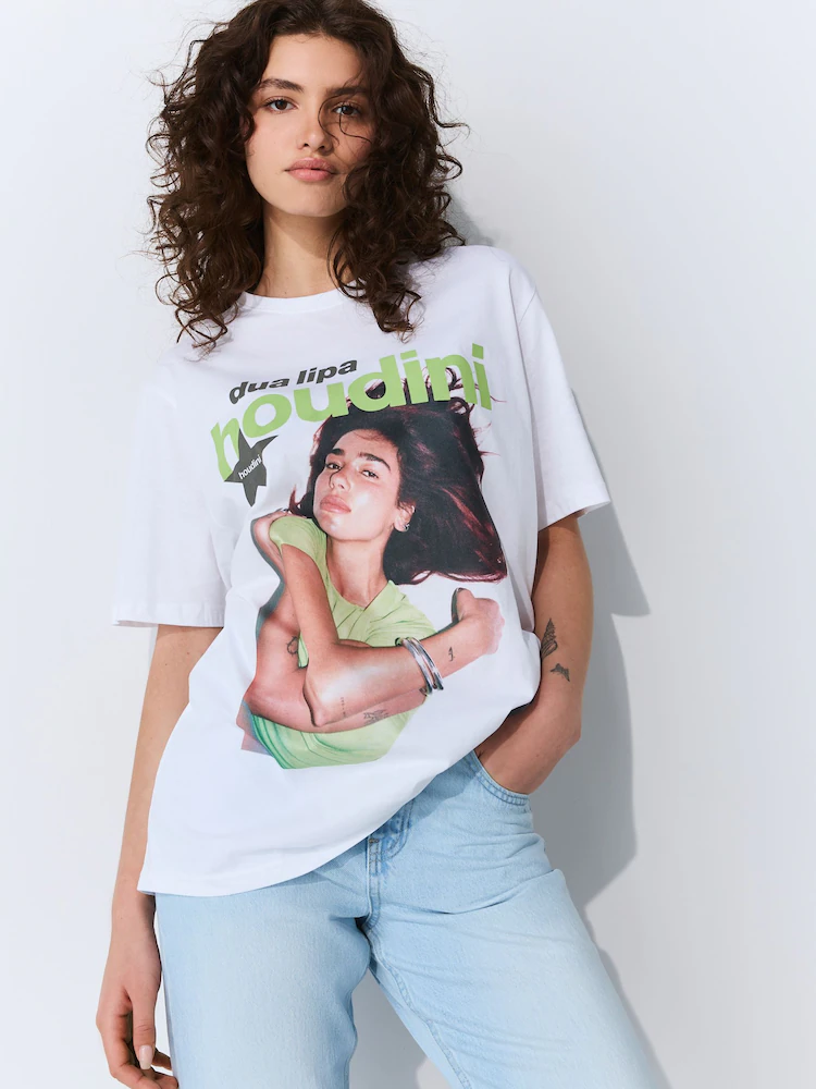 Belo - Oversize Službena licenca Dua Lipa Graphic Print majica