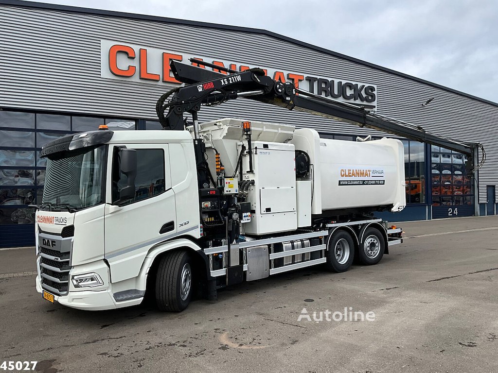 DAF FAN XD 340 Hiab 21 Tonmeter laadkraan kamion za smeće