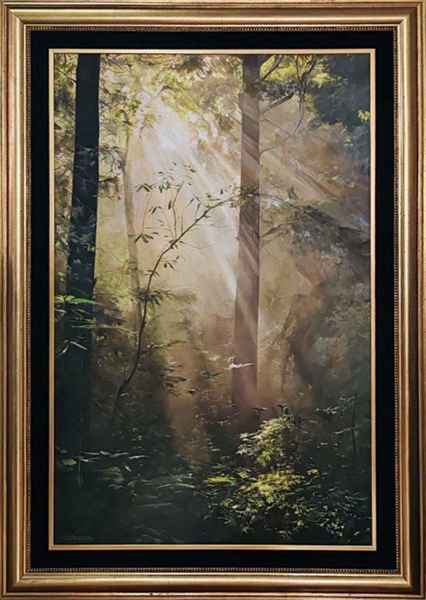 222 Days of light, Predrag Vitezović, sa 153×108 cm, bez 125×80 cm, ulje na medijapanu, lux ram, 2025., sertifikat, 259600 dinara