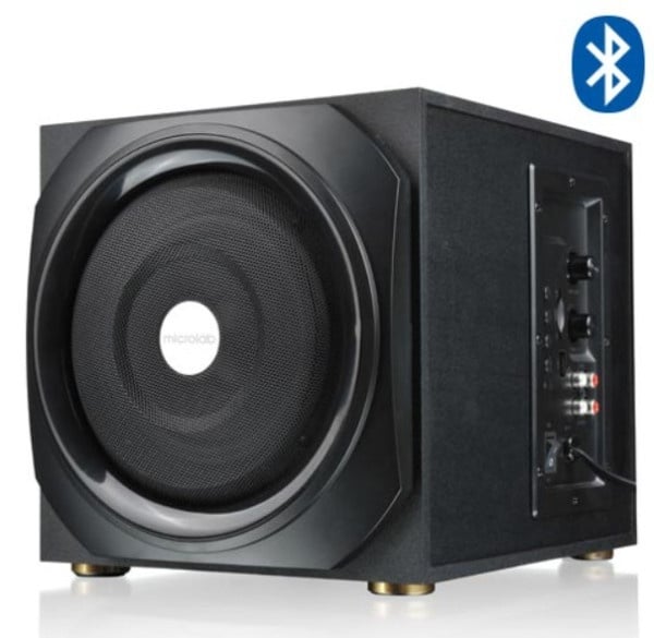 Microlab TMN9BT Aktivni drveni zvucnici 2.1 sistem 40W RMS (18W+2*11W) SD, USB, 3,5mm, Bluetooth