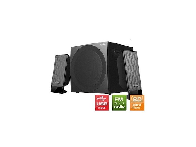 Microlab M300U Aktivni drveni zvucnici 2.1  38W RMS(14W,2x12W) SD, USB, FM radio, 3.5mm