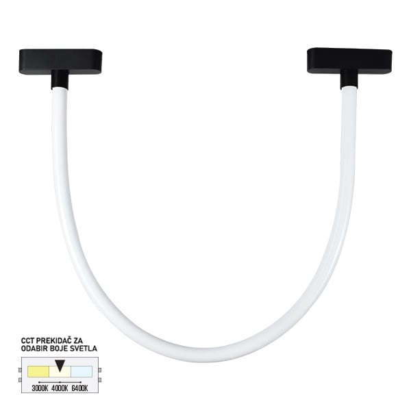 LED magnetna svetiljka CCT ULTRA SLIM FMS4006-10 BK