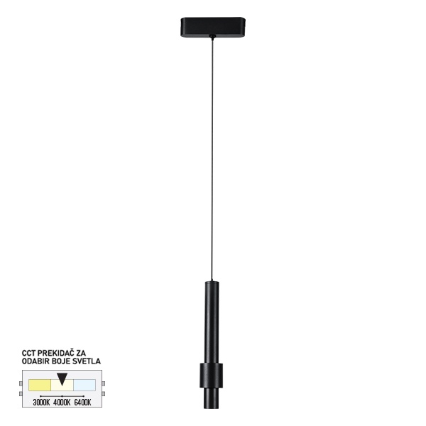 LED magnetna visilica CCT ULTRA SLIM FMS4005-7 BK