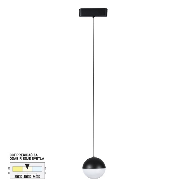 LED magnetna visilica CCT ULTRA SLIM FMS4004-7 BK