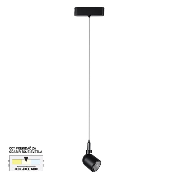 LED magnetna visilica CCT ULTRA SLIM FMS4002-7 BK