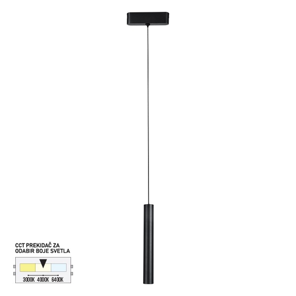 LED magnetna visilica CCT ULTRA SLIM FMS4001-7 BK